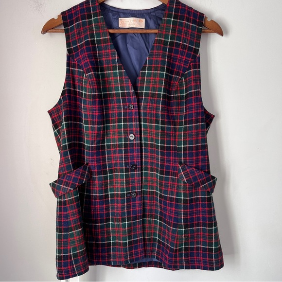 Pendleton | Jackets & Coats | Vintage Pendleton Vest Plaid Virgin Wool ...